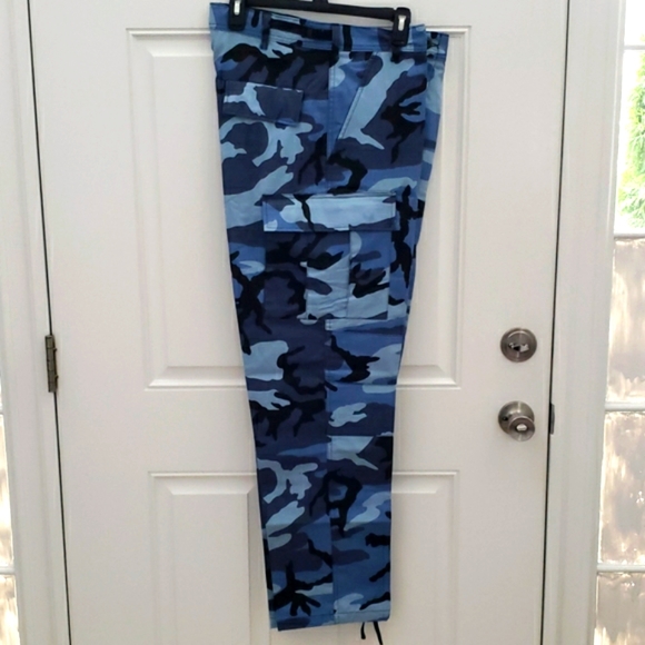 Rothco | Pants | Mens Military 6 Pocket Sky Blue Camo Bdu | Poshmark